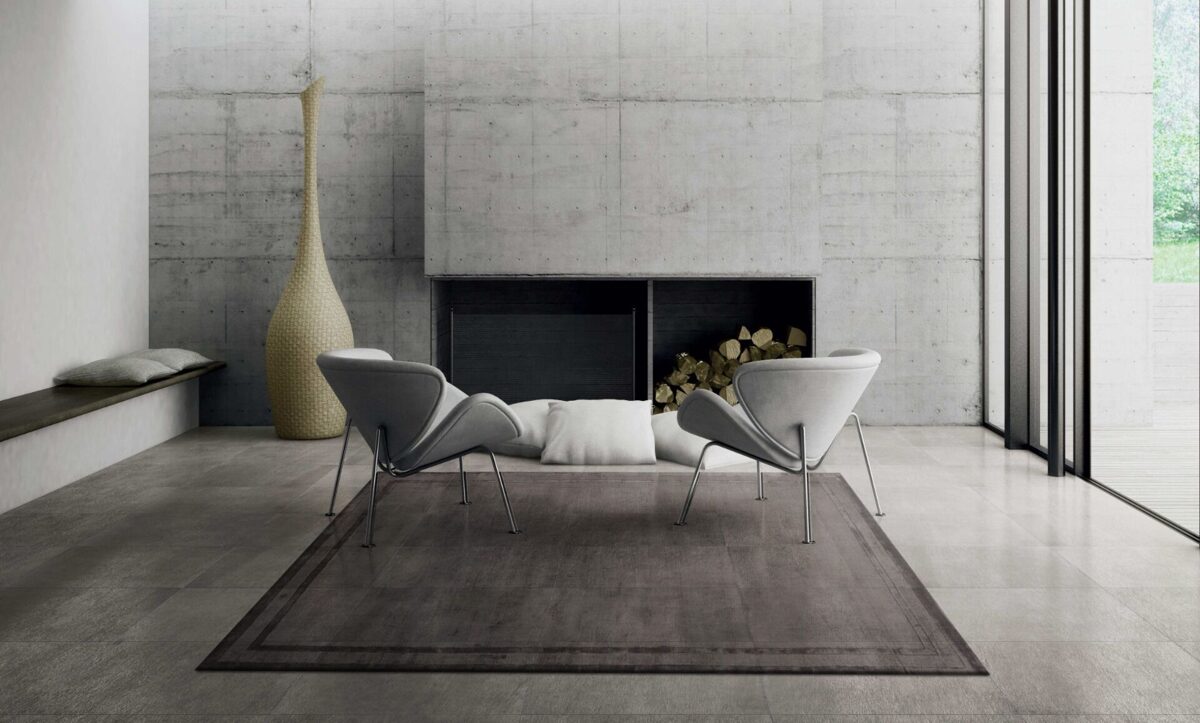 FRAME STEEL GREY kilimas - HAND MADE kolekcija - KILIMAI - avakilimai